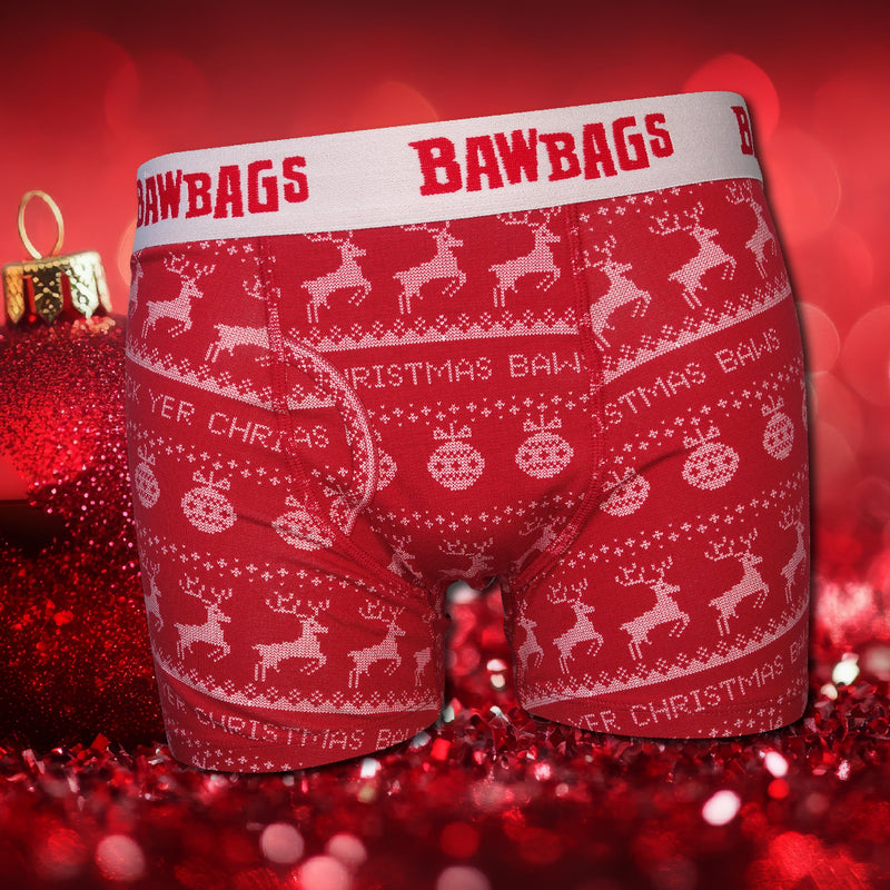 Christmas Baws Boxers | Christmas Underwear Boxer Shorts | Bawbags