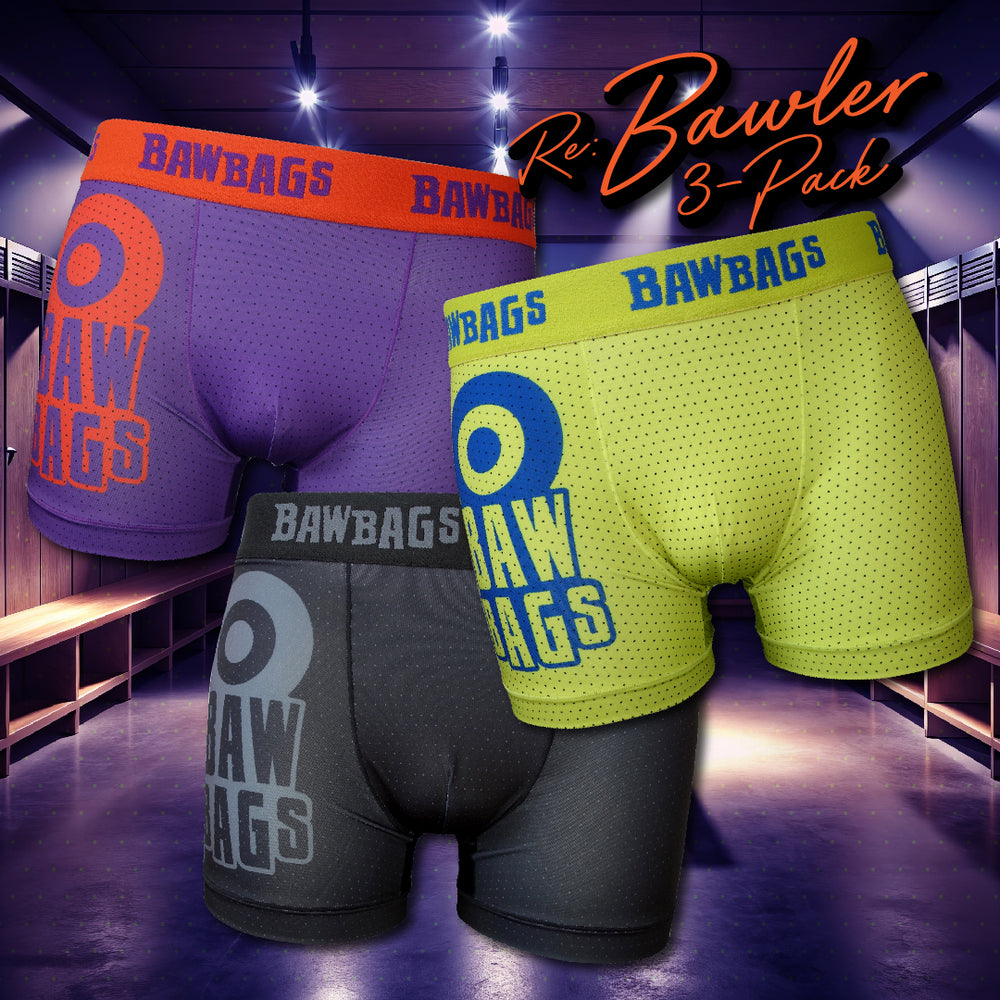 3 Pack of Re:Bawler Boxer Shorts, Briefs - Bawbags
