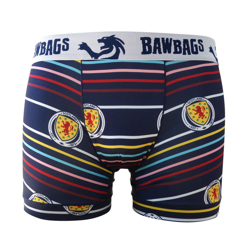 Scotland National Team Stripes Football Boxer Shorts - Bawbags