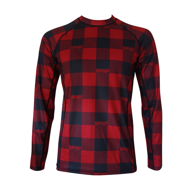 Shop Premium Men’s Red Flannel Base Layer Tops | Bawbags